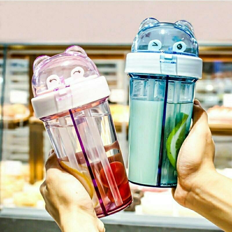 Jual Botol Minum Anak 2in 1(2 sisi) Bpa free/Buat Anak Tk/Sd | Shopee ...