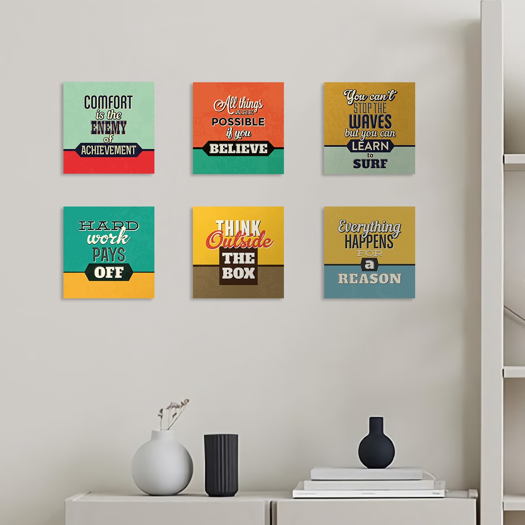 Jual Wall Decor Poster Dinding Desain Motivasi Quote Inspirasi Vintage ...