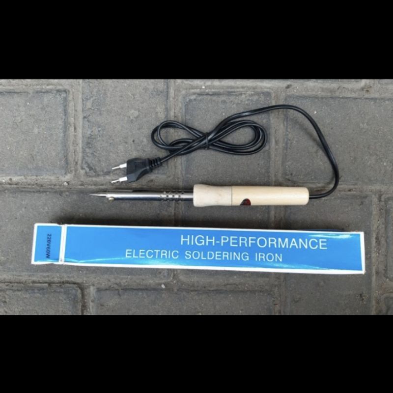 Jual SOLDER LISTRIK 60WATT 220V GAGANG KAYU ELECTRIC SOLDERING IRON 60w | Shopee Indonesia