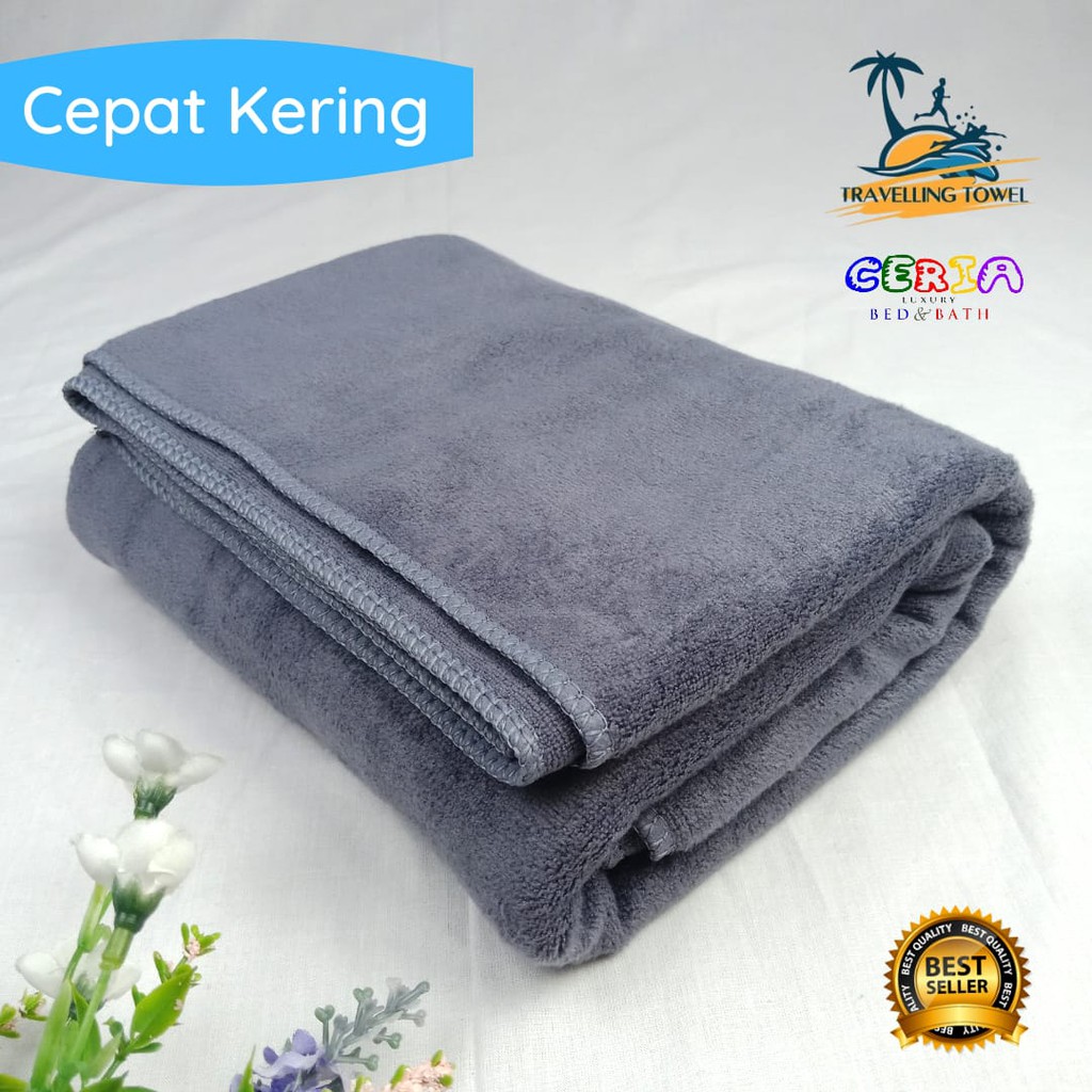 Jual Handuk Microfiber Traveling Dewasa Cepat Kering Jumbo 75x140 ...