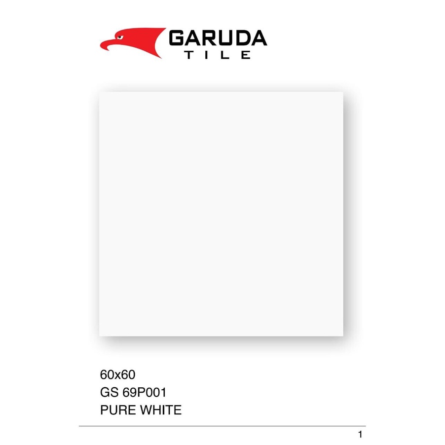 Jual GRANITE LANTAI 60x60 GS69P001 PURE WHITE / GARUDA TILE / GLOSSY ...