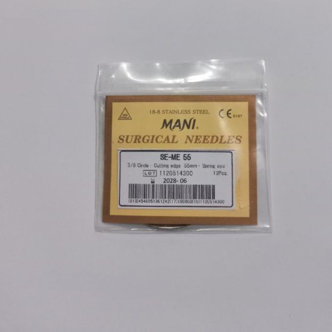 Jual Jarum Bedah Se Me 55/ Surgical Needle / Jarum Hecting Kulit/ Mani ...