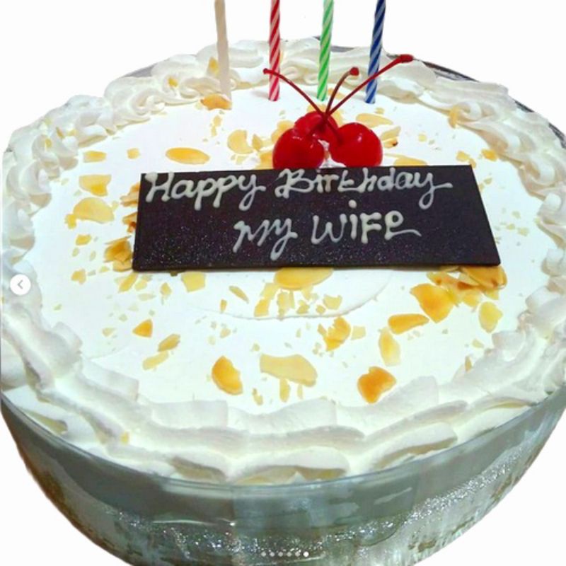 Jual BIRTHDAY CAKE ALMOND CHEESE D20 / KUE BOLU ULANG TAHUN CHEESE CAKE ...