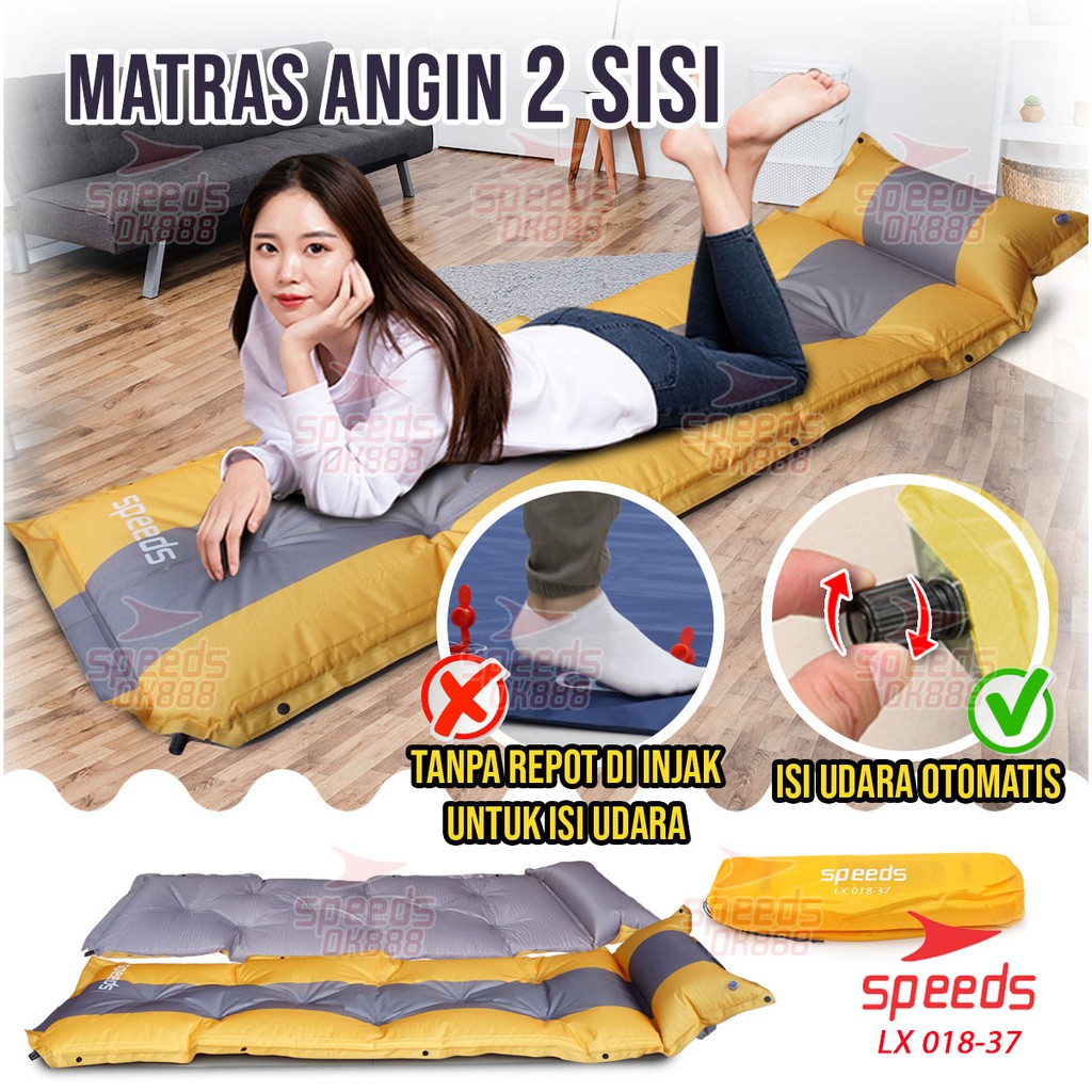 Jual SPEEDS Matras Angin Kasur Tiup Sleeping Pad Tenda Camping Outdoor ...