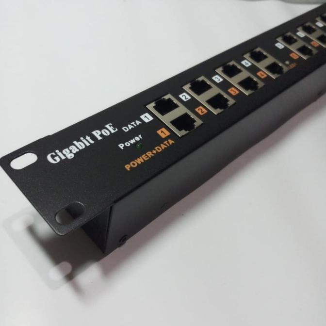 Jual Central POE Injector 16 Port GIGABYTE Power Over Ethernet ...