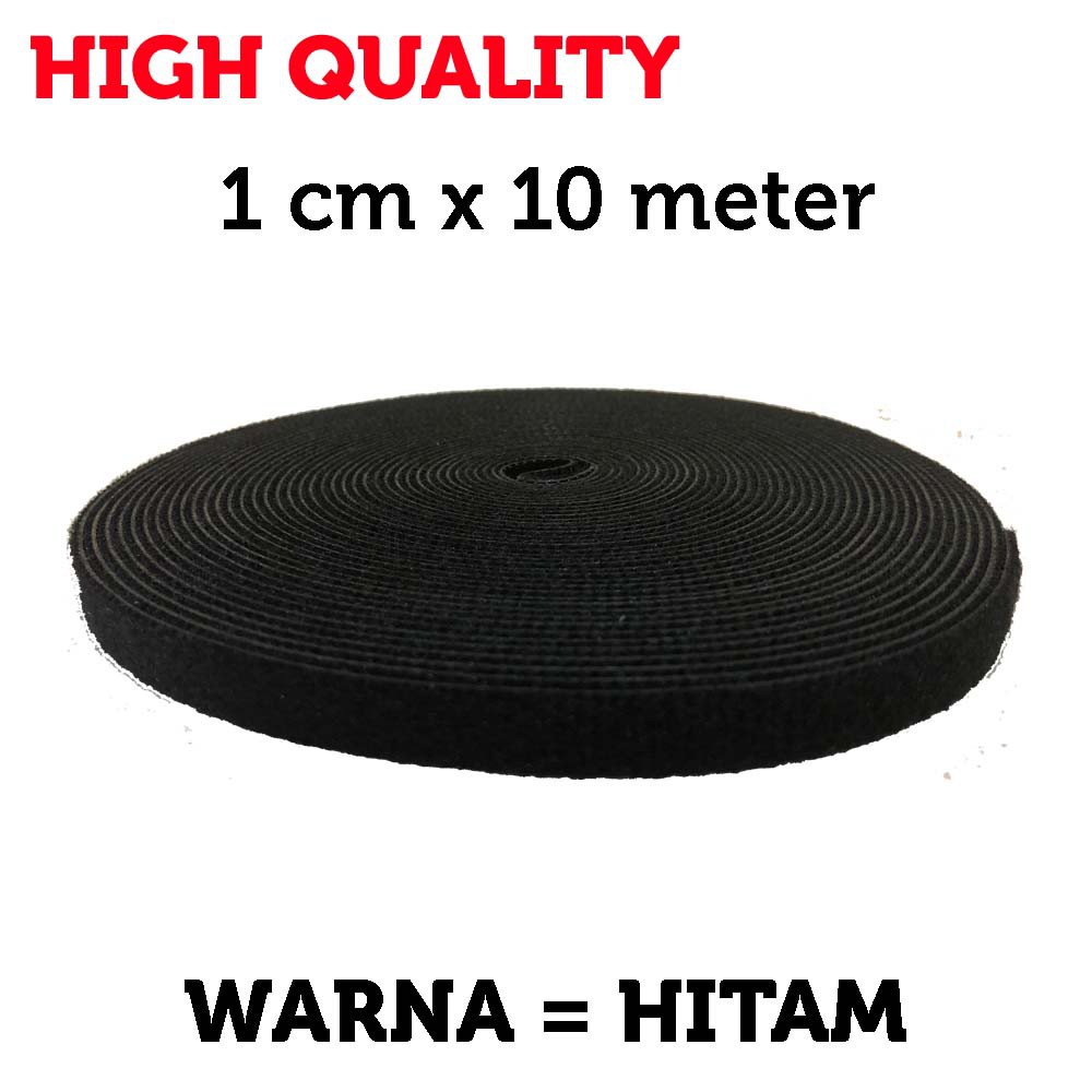 Jual Velcro Pengikat Kabel ( 10M ) Fo/Fiber Optik HIGH QUALITY - Hitam ...