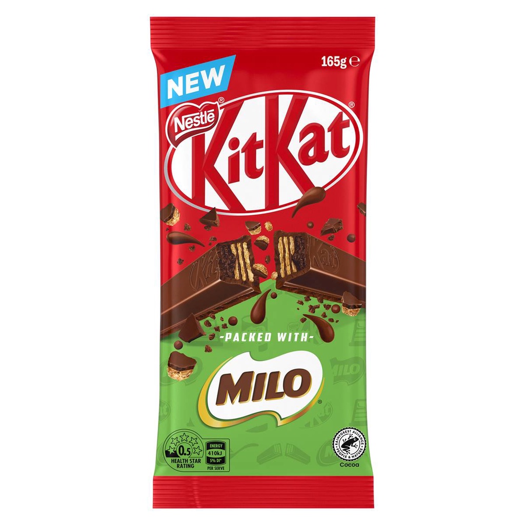 Jual Nestle Kit Kat Packed With Milo 165g/Coklat Kitkat Australia ...