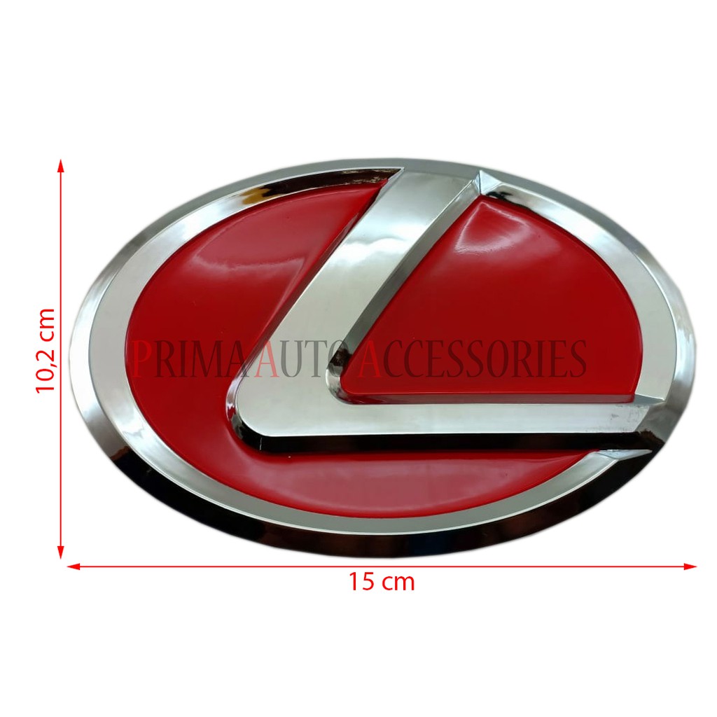 Jual Emblem Logo Mobil Lexus Merah 15 cm | Shopee Indonesia