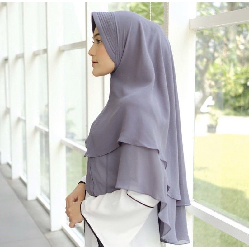 Jual hijab pet 2 layer ukuran standar | hijab 2 layer | jilbab 2 layer ...