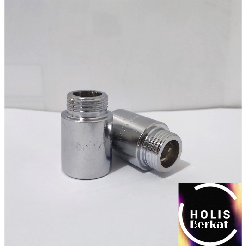 Jual Sock Kran/Sok Keran Drat Dalam&Luar 1/2 Inch Panjang 3 cm ...