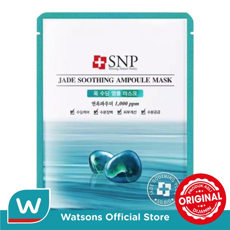Jual SNP Jade Soothing Ampoule Mask 1's | Shopee Indonesia