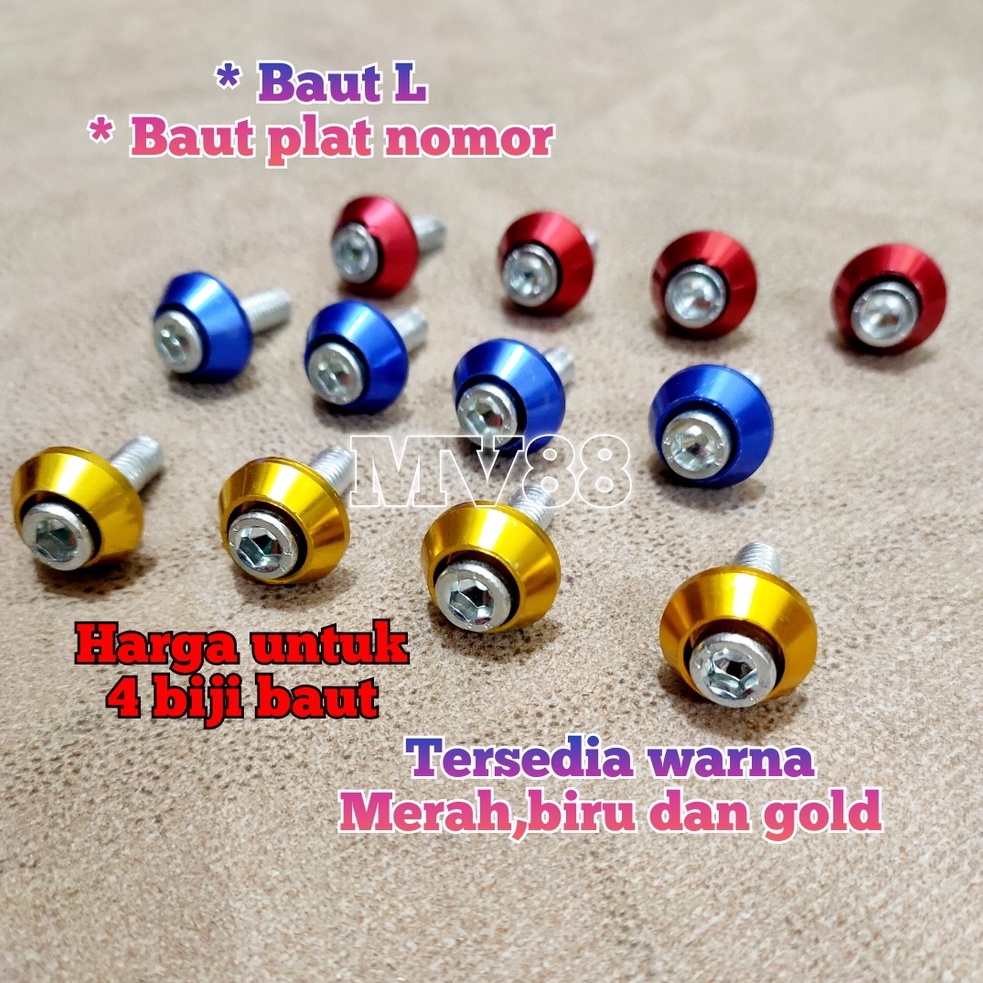 Jual Baut L Monel Ukuran 10 Untuk Visor Plat Nomor Spakbot - Baut Monel ...