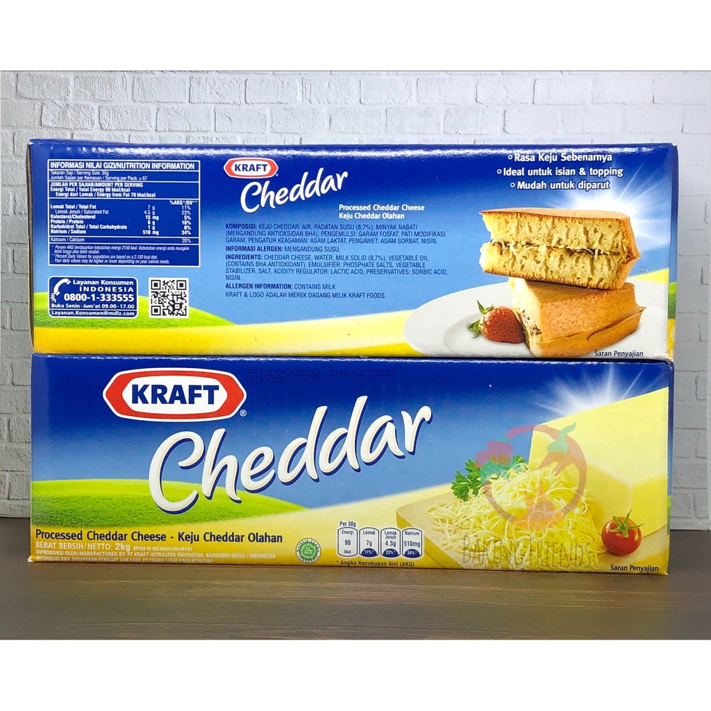 Jual Kraft Cheddar Cheese 2 kg / Keju Cheddar Kraft 2 Kg | Shopee Indonesia