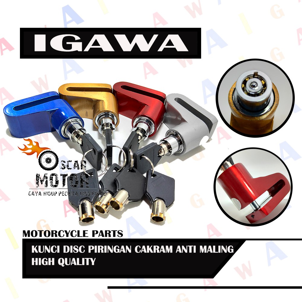 Jual KUNCI DISC PIRINGAN CAKRAM MOTOR ANTI MALING UNIVERSAL DISBRAKE ...