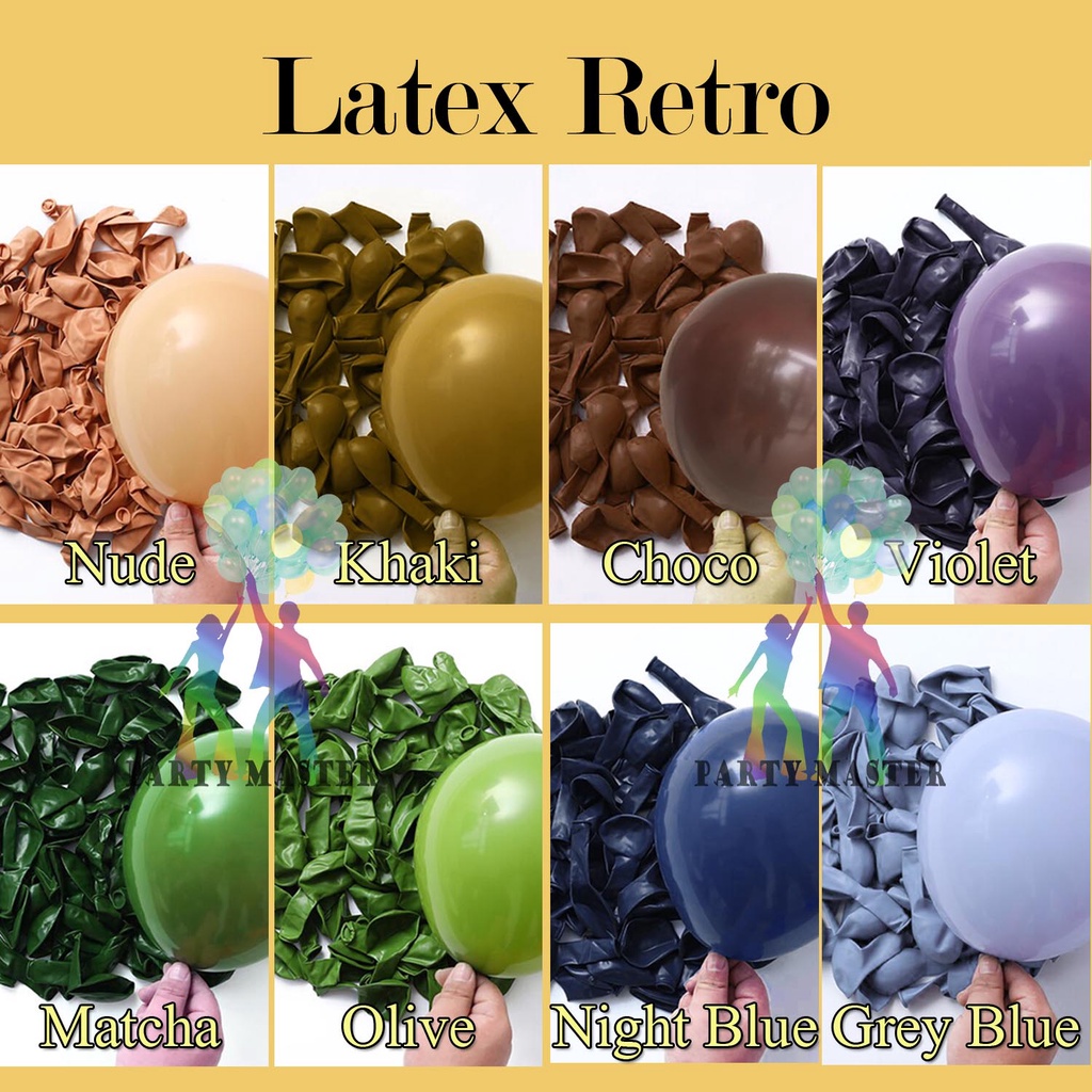 Jual Balon Latex Tebal Retro / matte /Doff | Shopee Indonesia