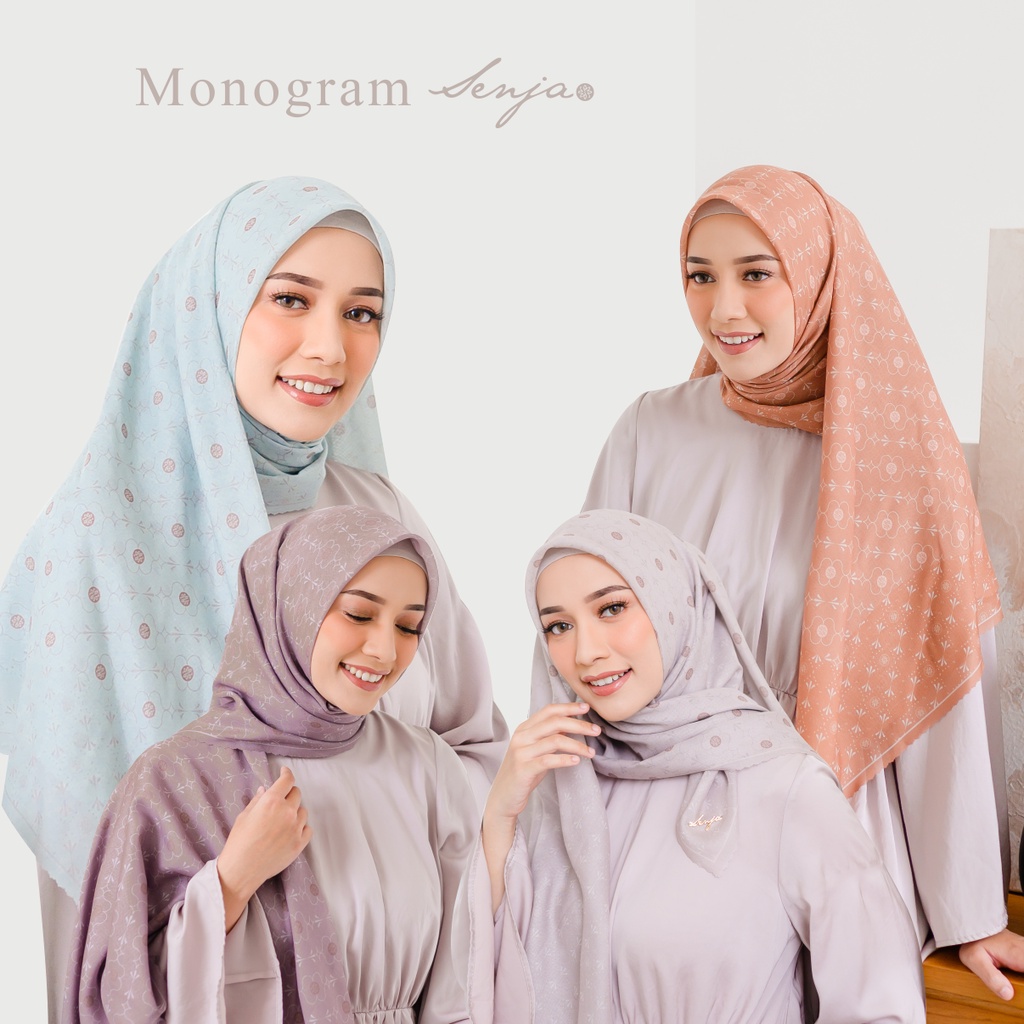 Jual Senja.id Hijab Monogram Part II Voal Printing Premium | Shopee ...