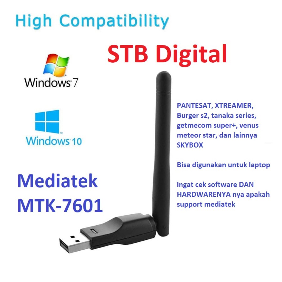 Jual Mediatek MT7601 USB Wifi Dongle untuk STB receiver Wireless ...