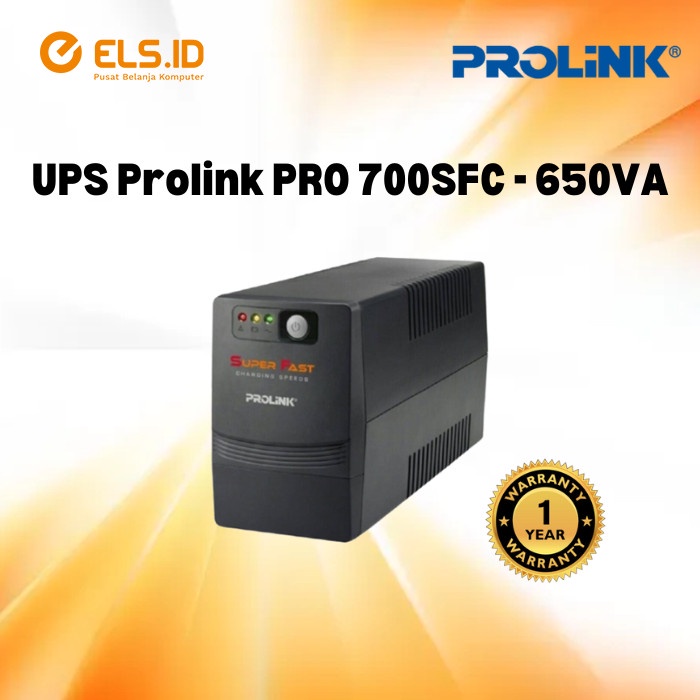 Jual UPS Prolink PRO 700SFC - 650VA (1th) AVR | Shopee Indonesia