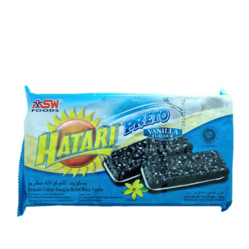 Jual Hatari Preto Biskuit Vanilla Cream 190 gr | Shopee Indonesia