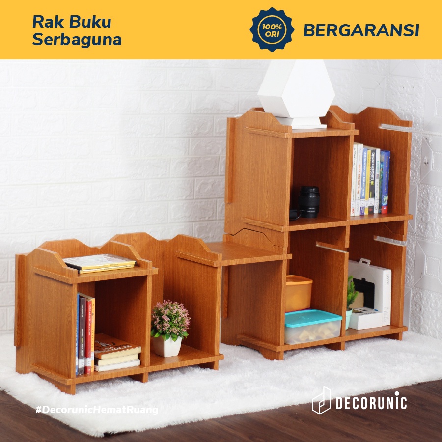 Jual Decorunic 3 Set Modular Rak Buku Modern Minimalis - Rak Pajangan ...