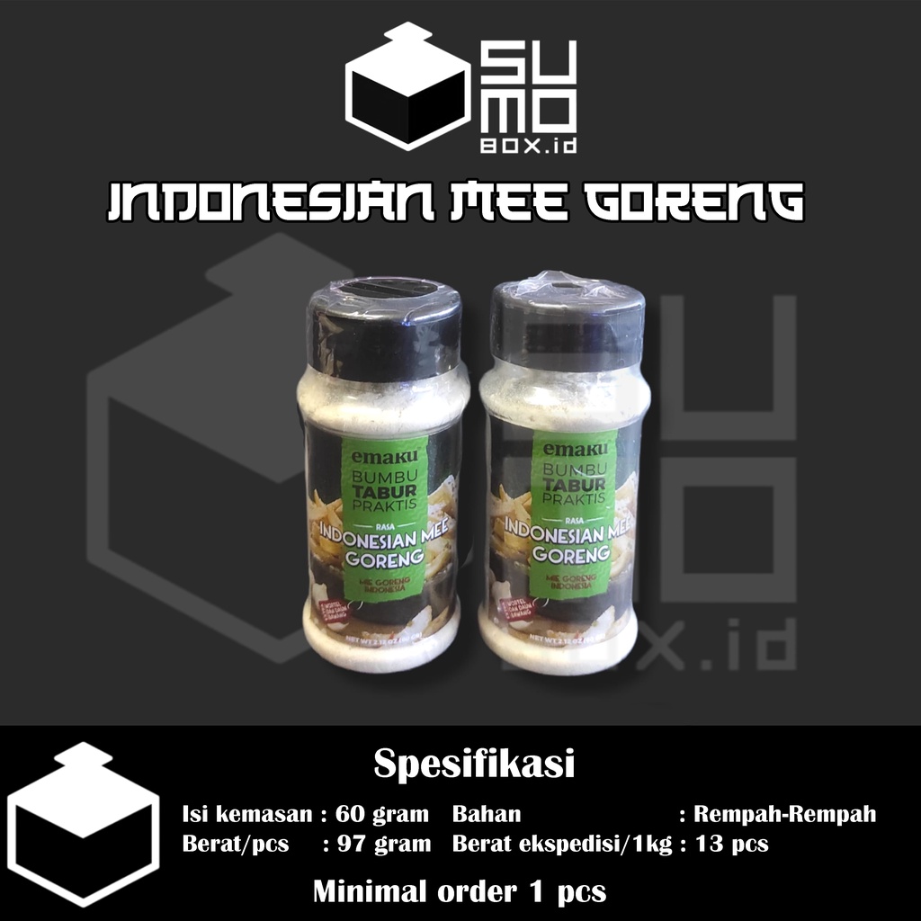 Jual Bumbu Rasa MIE GORENG Emaku 60gram / Bubuk Fried Noodle Powder No ...