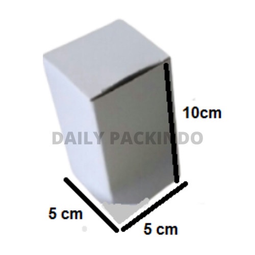 Jual Kardus Packing Kemasan Lampu Dll Duplex Putih Polos Ukuran 5x5x10 ...