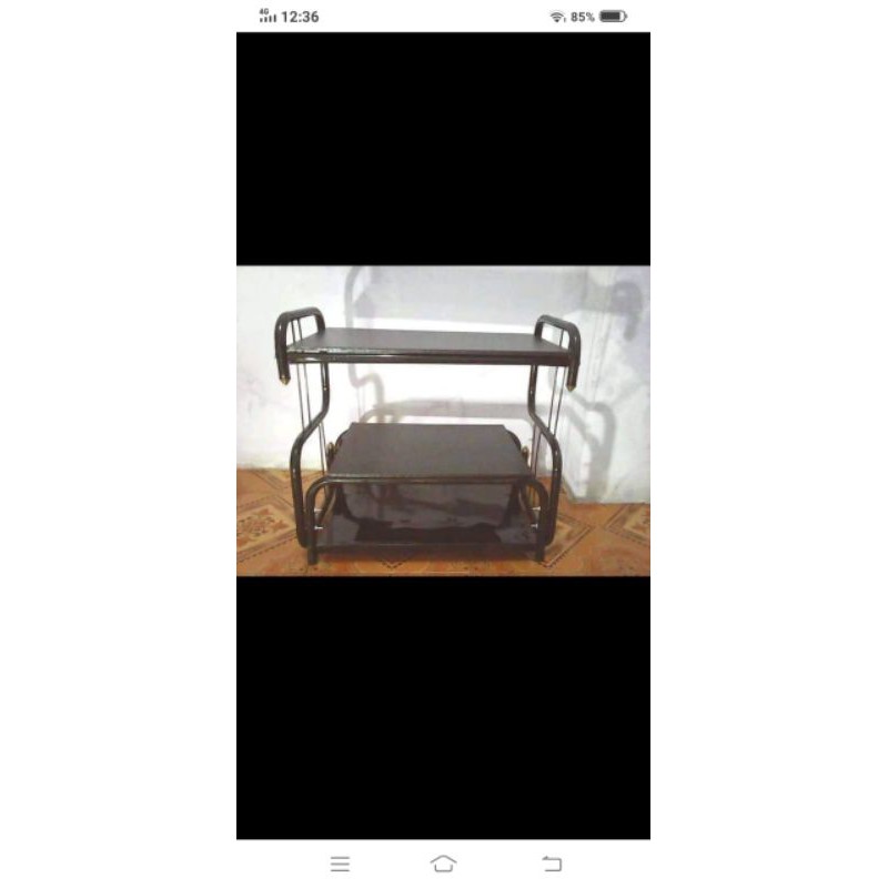 Jual Rak TV Kayu+ plat besi susun 3, Tipe Gp777, meja salon, meja ...