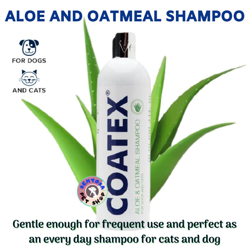 Jual Coatex Aloe & Oatmeal Shampoo Vetplus 250 ml - Shampoo perawatan ...