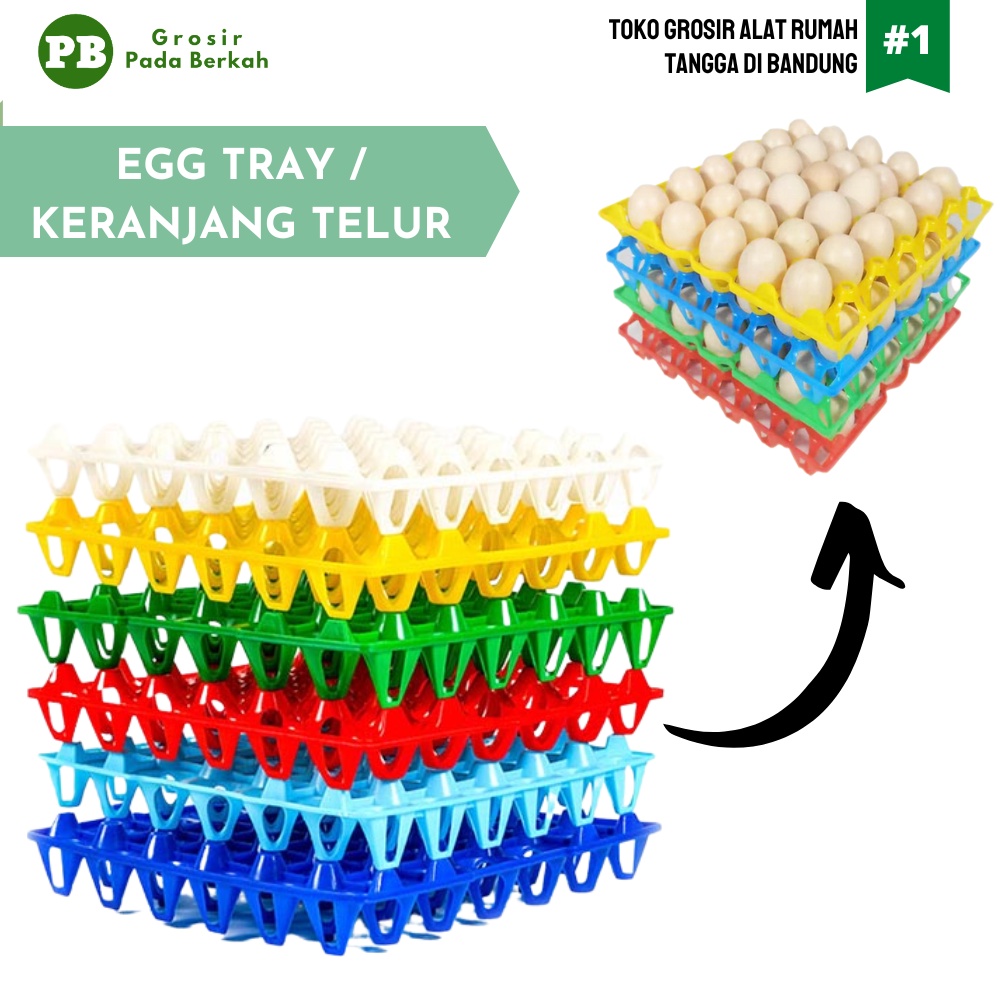 Jual Egg Tray Telur Plastik Tempat Telur Plastik Rak Telur Egg Tray Isi ...