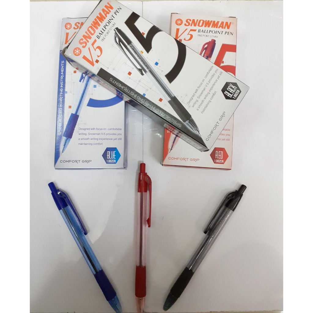 Jual HAN STATIONERY PULPEN SNOWMAN V5/PULPEN CETEK V5 0.7mm PERPACK ...