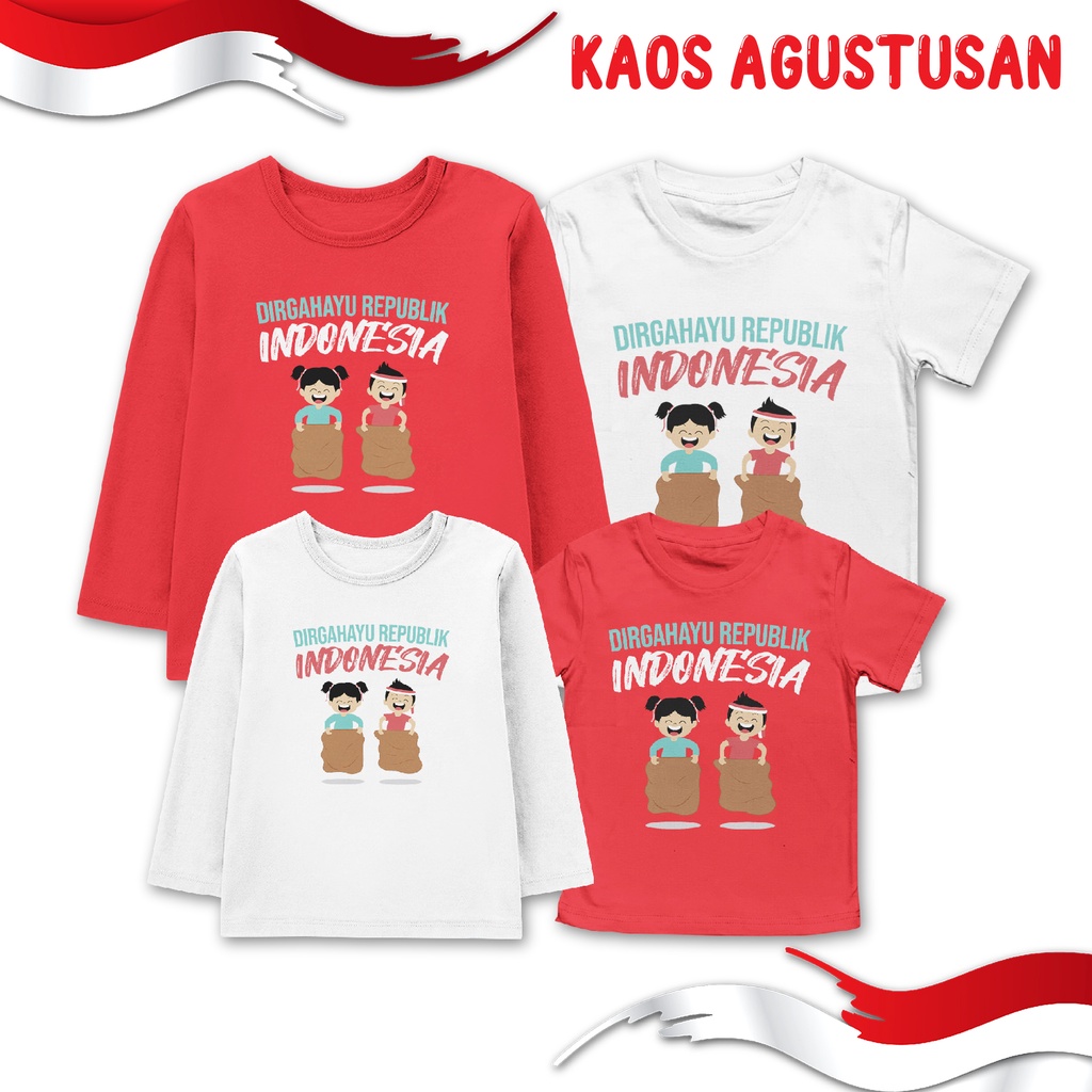 Jual Kaos Couple Keluarga Spesial Kemerdekaan Indonesia Anak Dan Dewasa ...