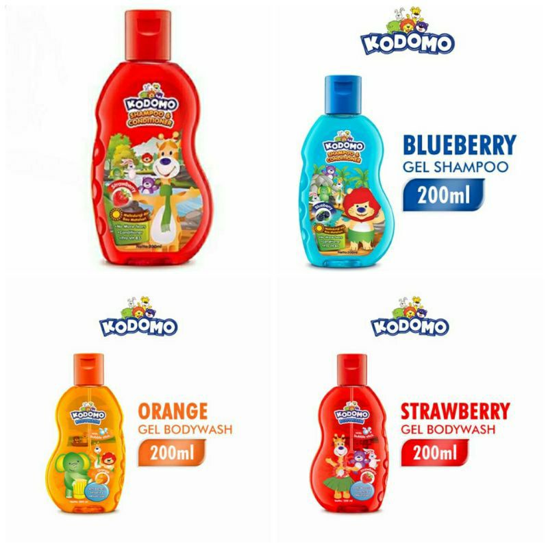 Jual KODOMO SHAMPOO GEL/ BODY WASH GEL 200 ML | Shopee Indonesia