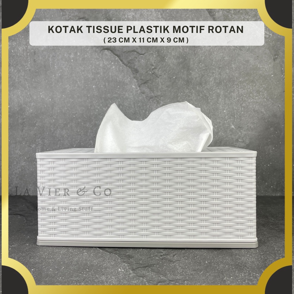 Jual Tempat tissue plastik motif rotan bagus Murah Aesthetic | Shopee ...