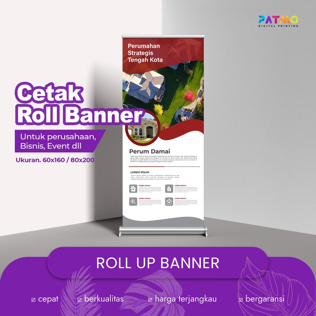 Jual Roll up banner 60x160 cm Plus printing | Shopee Indonesia
