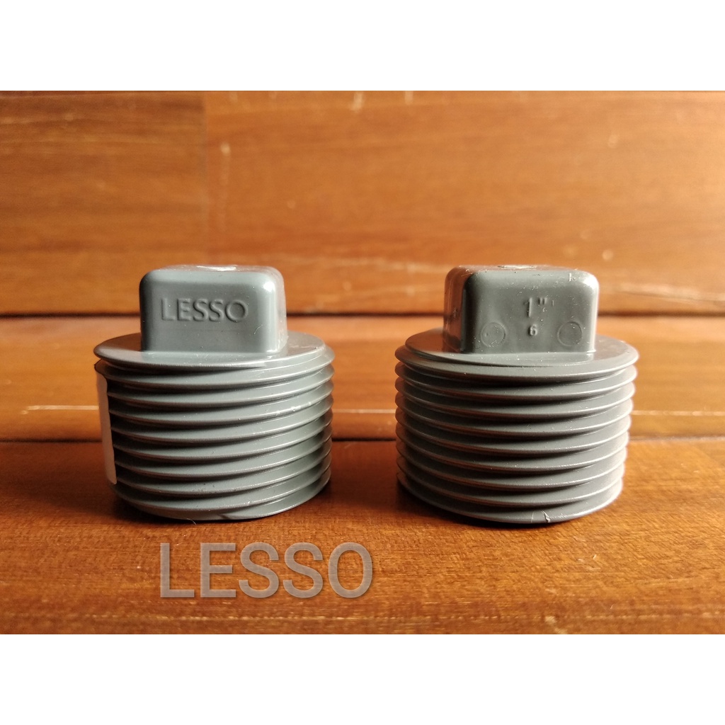 Jual Plug PVC Lesso 1"inch Dop PVC Drat Luar Penutup Fitting Sambungan ...