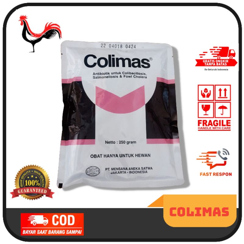 Jual Colimas 100 gram PT MENSANA Obat Ayam Penyakit Coli Colli Snot ...