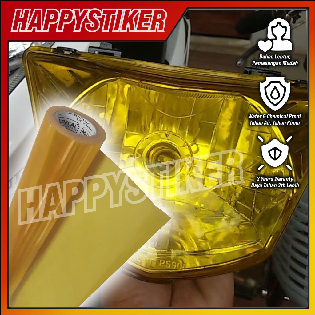 Jual STIKER SKOTLET KUNING TRANSPARAN / KUNING SMOKE | Shopee Indonesia