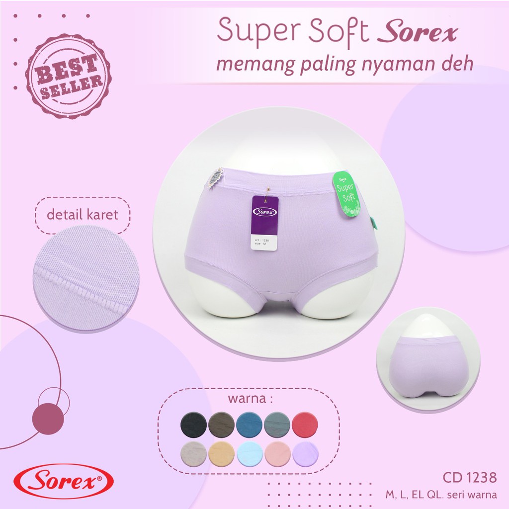 Jual Celana Dalam Wanita Super Soft Sorex 1238 | Shopee Indonesia