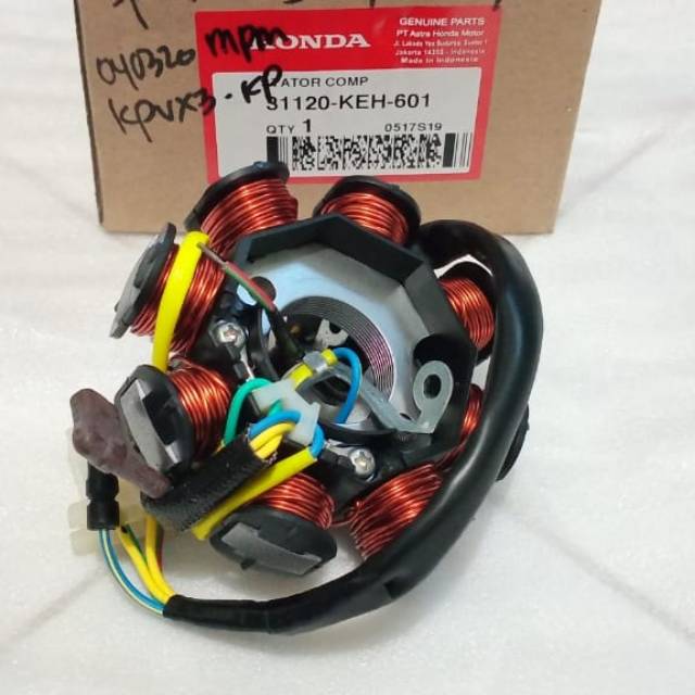 Jual Stator comp / spul megapro hiu atau primus original baru AHM | Shopee Indonesia