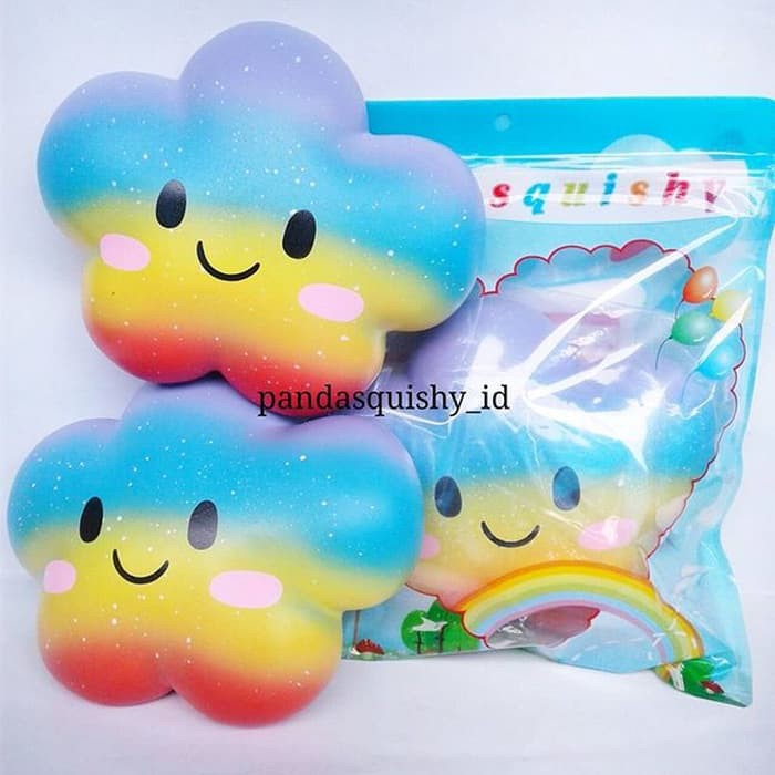 Jual Squishy Jumbo Rainbow Bubu The Cloud - Squishy Awan Wangi Permen ...