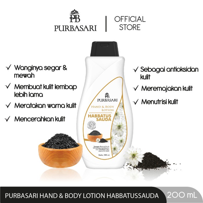 Jual Purbasari Hand & Body Lotion Habbatussauda / Purbasari HBL ...