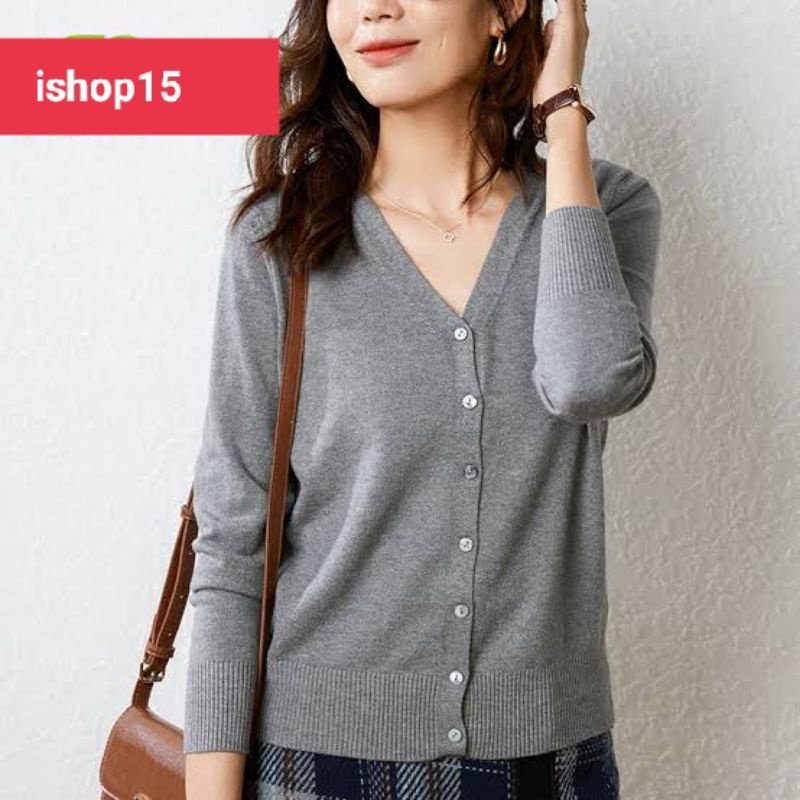 Jual CARDIGAN RAJUT KNIT SPANDEK | Shopee Indonesia