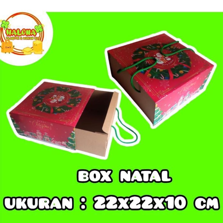 Jual Box Natal 22x22x12 (per pcs) | Shopee Indonesia