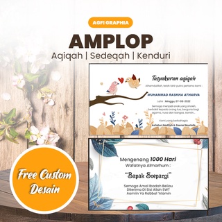 Jual Amplop /Sticker Sedekah mengenang wafat|Amplop tahlil|Syukuran ...