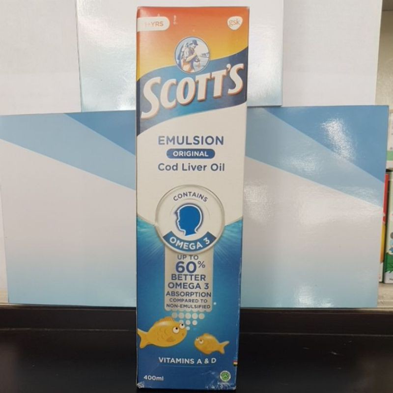 Jual Scotts Emulsion Original dengan Omega 3, Vitamin A dan D | Shopee ...