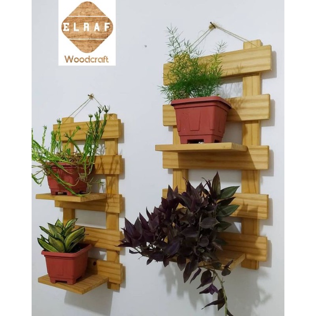 Jual RAK TANAMAN DINDING TEMPEL / RAK BUNGA / RAK DINDING / RAK GANTUNG ...