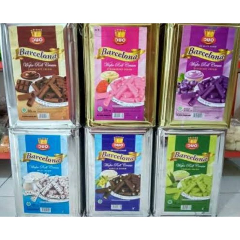 Jual Astor Mini Barcelona Kaleng 4Kg | Wafer Stick Coklat Renyah ...
