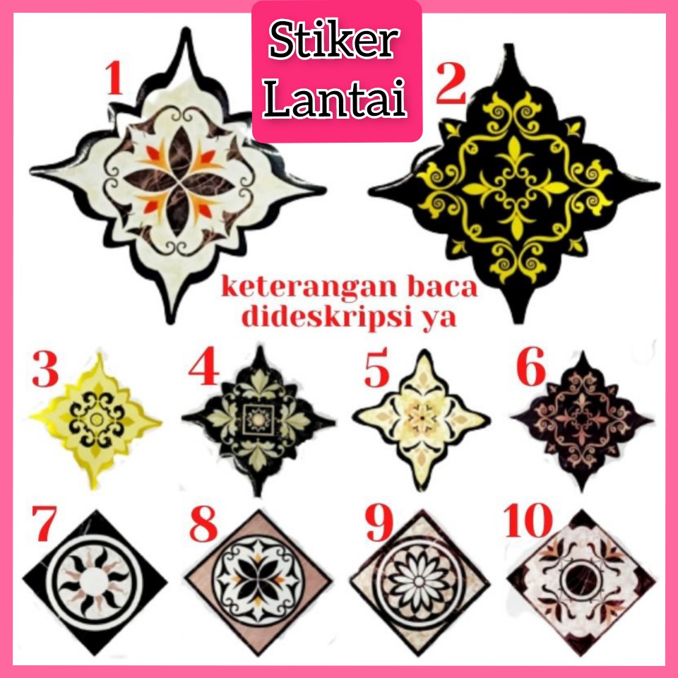 Jual [DBEST] STIKER GRANIT 1 2 3 STICKER DECOR LANTAI LIS GRANIT ...