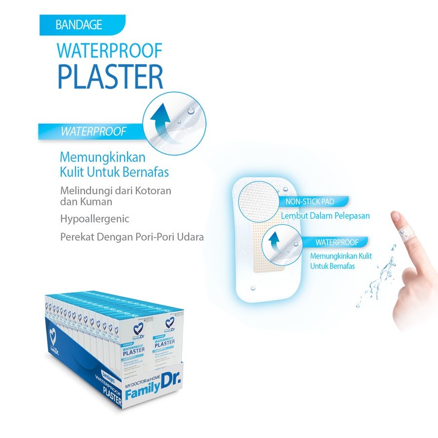 Jual plester family dr isi 10 pcs plester anti air - Plester Luka Box ...