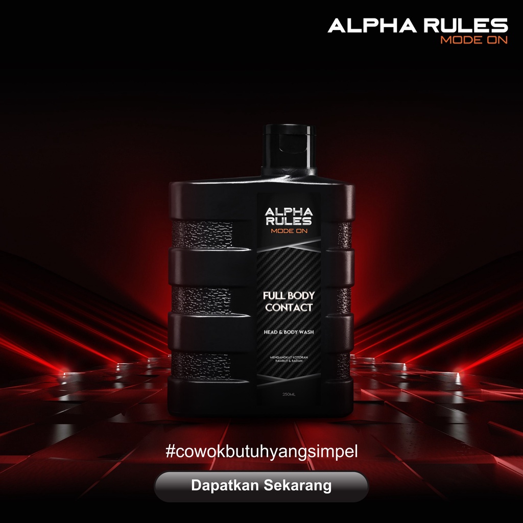 Jual Alpha Rules MODE ON - Full Body Contact 2 in 1 Shampoo/Head & Body ...